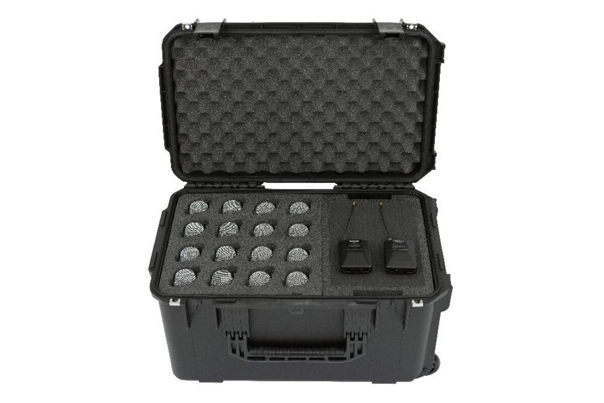 SKB ISERIES 3I-2213-12WMC WATERPROOF WIRELESS 16 MIC CASE | Protective ...